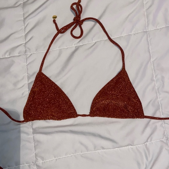 Swim | Nookie Bronze Lorex Slide Triangle Bikini Top | Poshmark